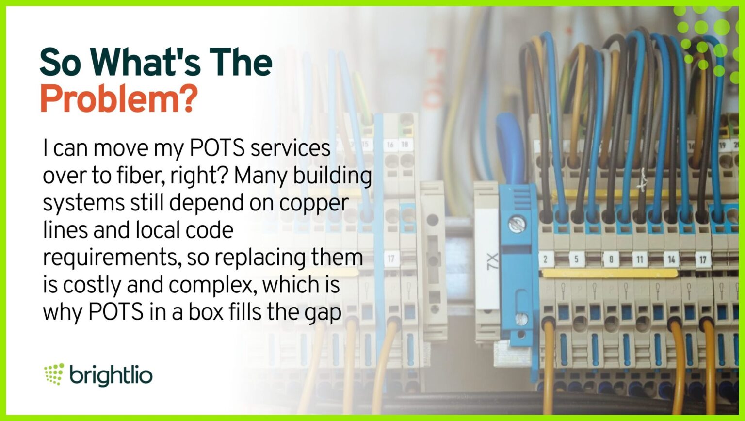 POTS in a Box - A POTS Line Replacement - Connectivity from Brightlio